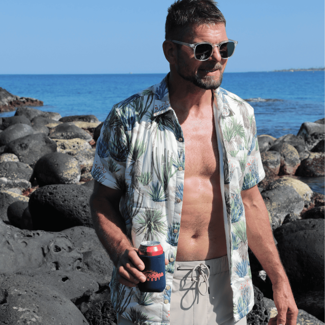 High Water Stretch Hawaiian Shirt For Men - High Desert – California Cowboy